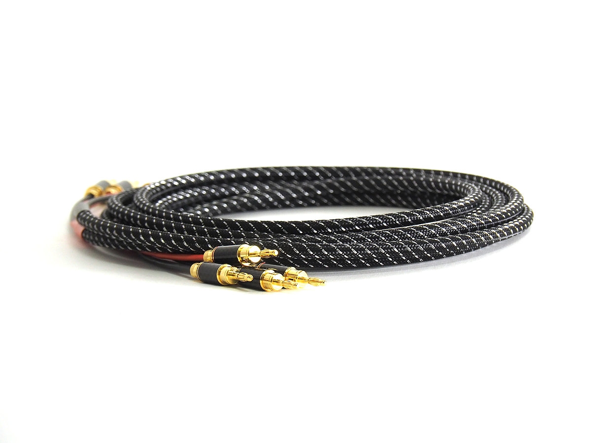 TCI Python BiWire 2,5 m - 4mm Bi-Wiring-Kabel mit Hollow Gold Plugs ...