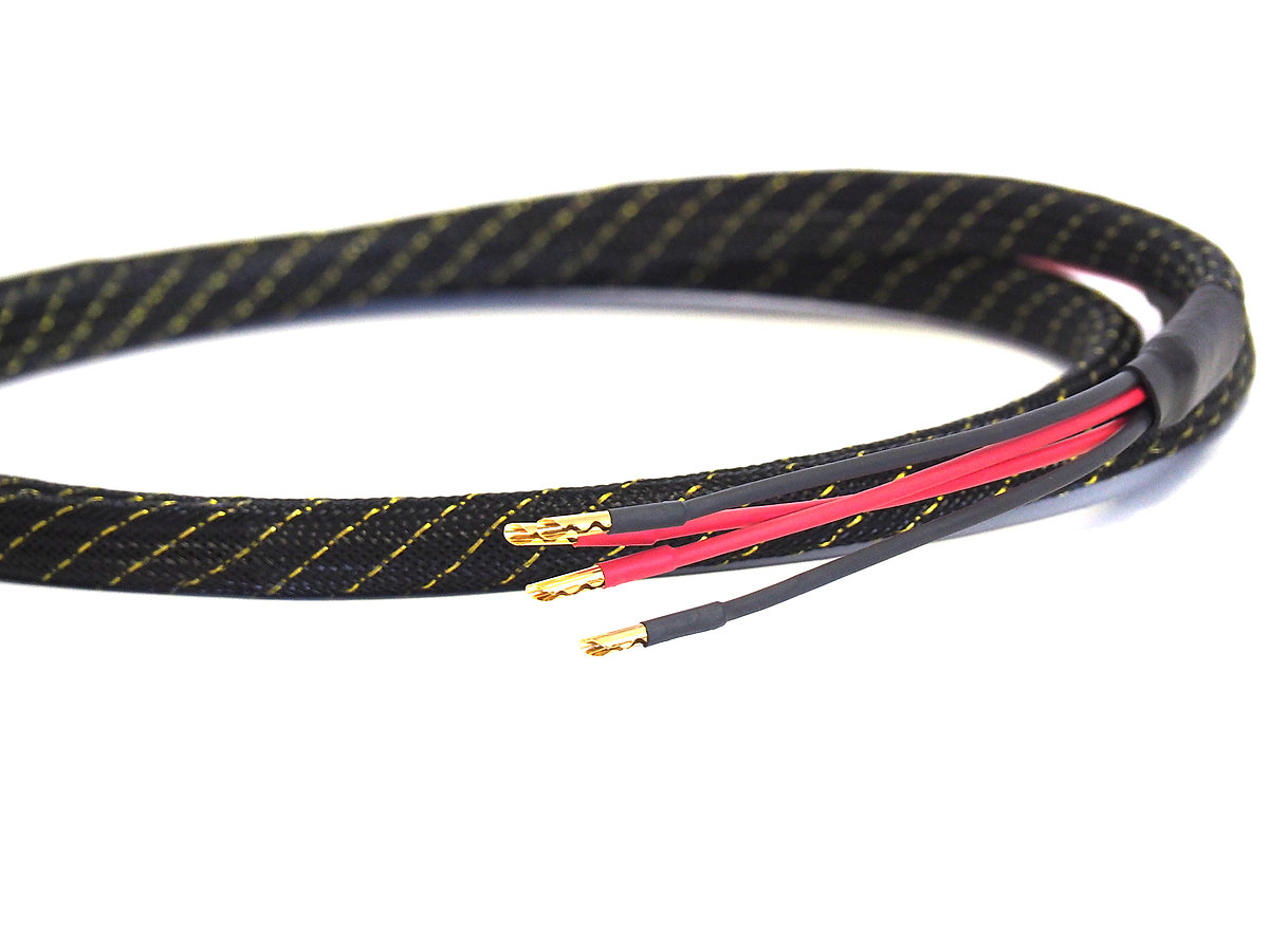 TCI King Cobra BiWire 4,0 m - 4mm Bi-Wiring-Kabel mit Hollow Gold Plu ...
