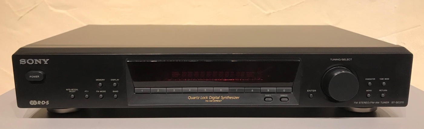Sony ST-SE370 Schwarz - FM Stereo/FM-AM Tuner RDS, N7, 89,00