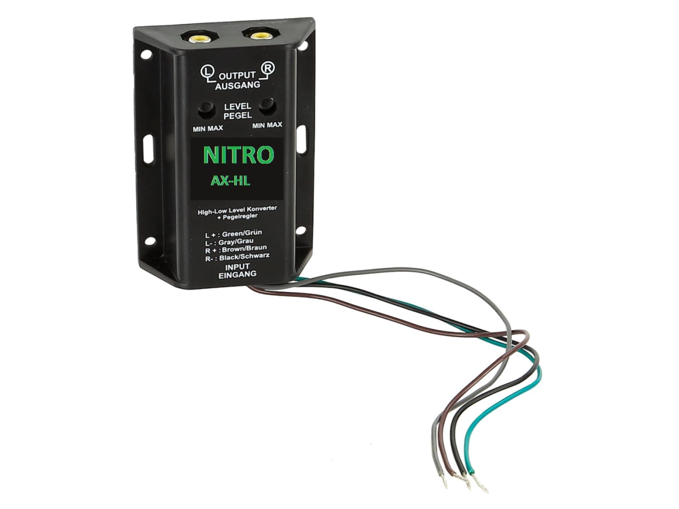 Nitro AX-HL High-Level Adapter 2-Kanal galvanisch, 9,90