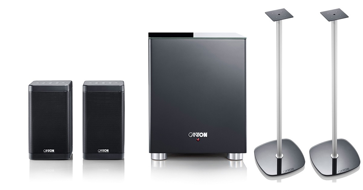 Canton Smart Soundbox 3 + Smart Sub 8 SET GEN2 Schwarz, mit LS-3 Stan ...