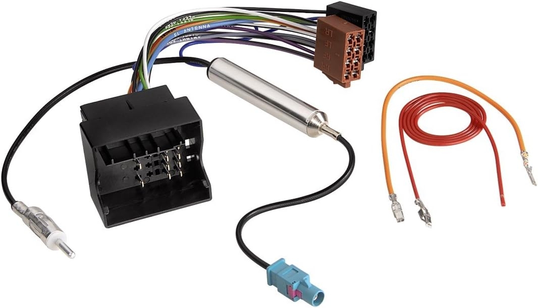 Hama 00080719 Kfz-DIN-Adapter mit Phantomeinspeisung für Audi + VW, 14,90