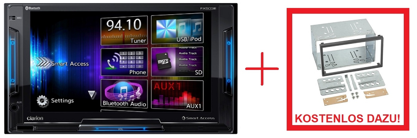 Clarion FX503E mit BKX001, Touchscreen HDMI USB Bluetooth, N1 - UVP w ...