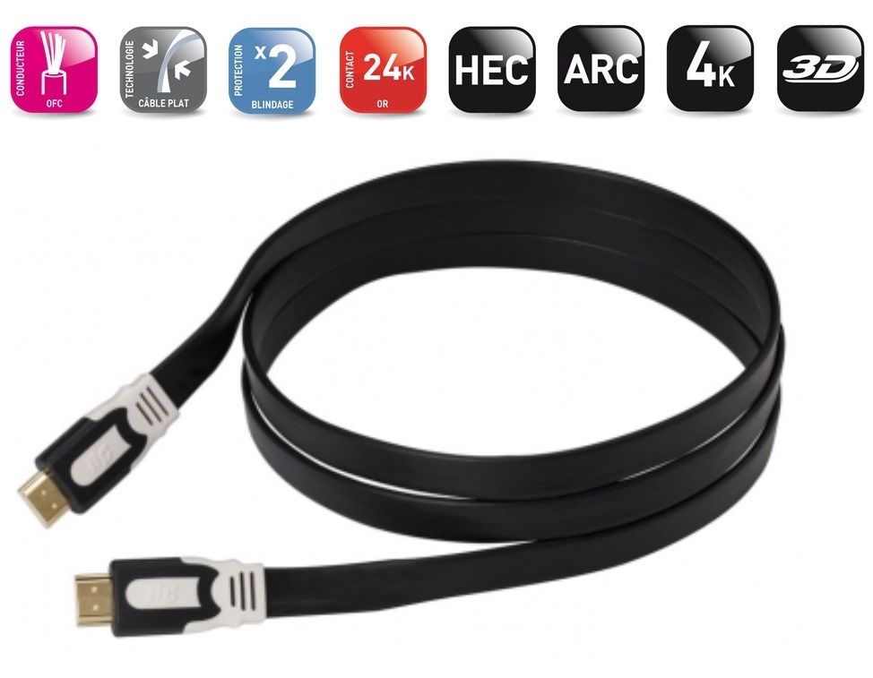 Real Cable Evolution HD-E-ONYX - HDMI 1,5m NEU 3D 4K ARC, 28,99